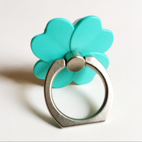 Accessories | 215 Flower Ring Pop Socket Turquoise | Poshmark